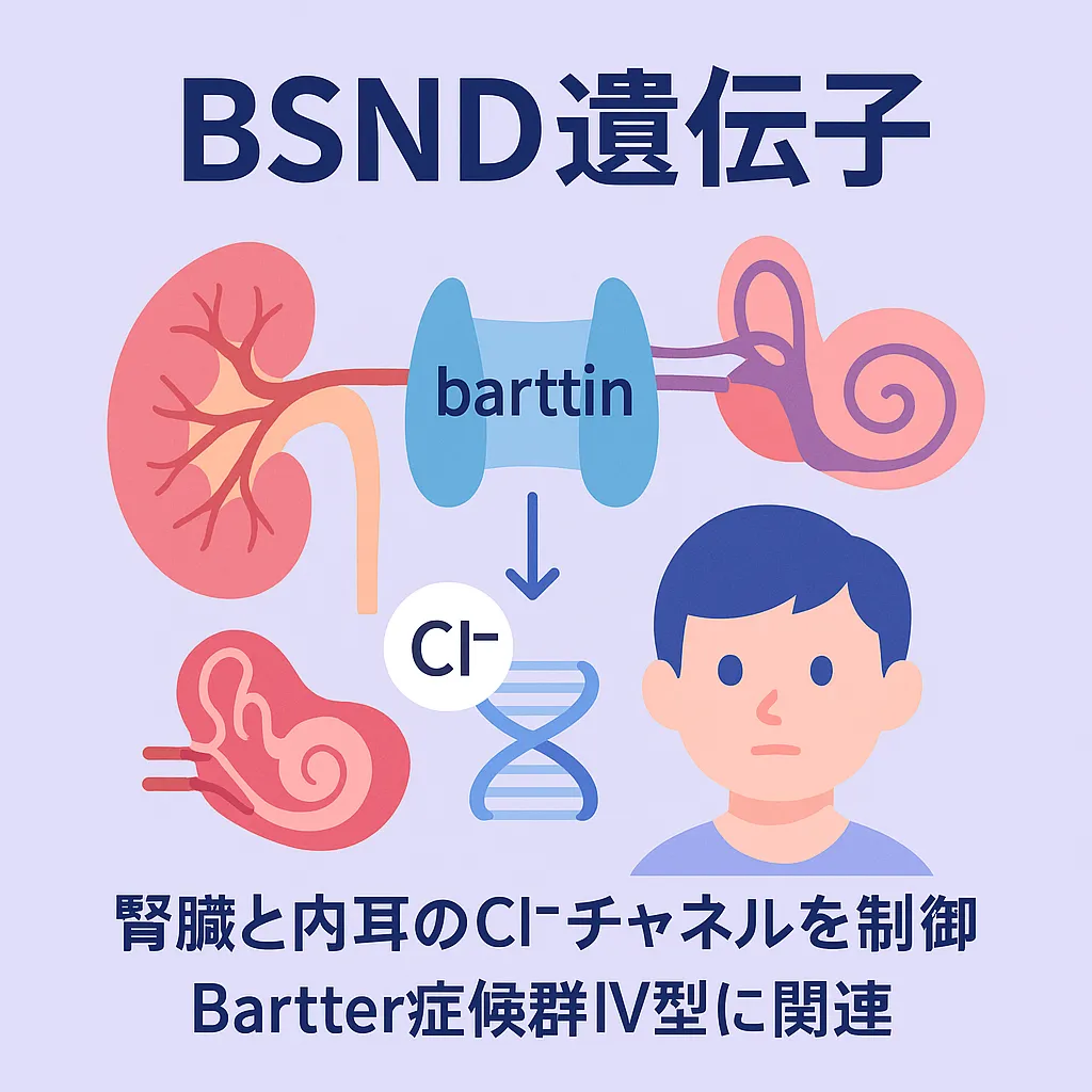 BSND遺伝子と関連疾患 - バーター症候群について知っておくべきこと | 東京・ミネルバクリニック
