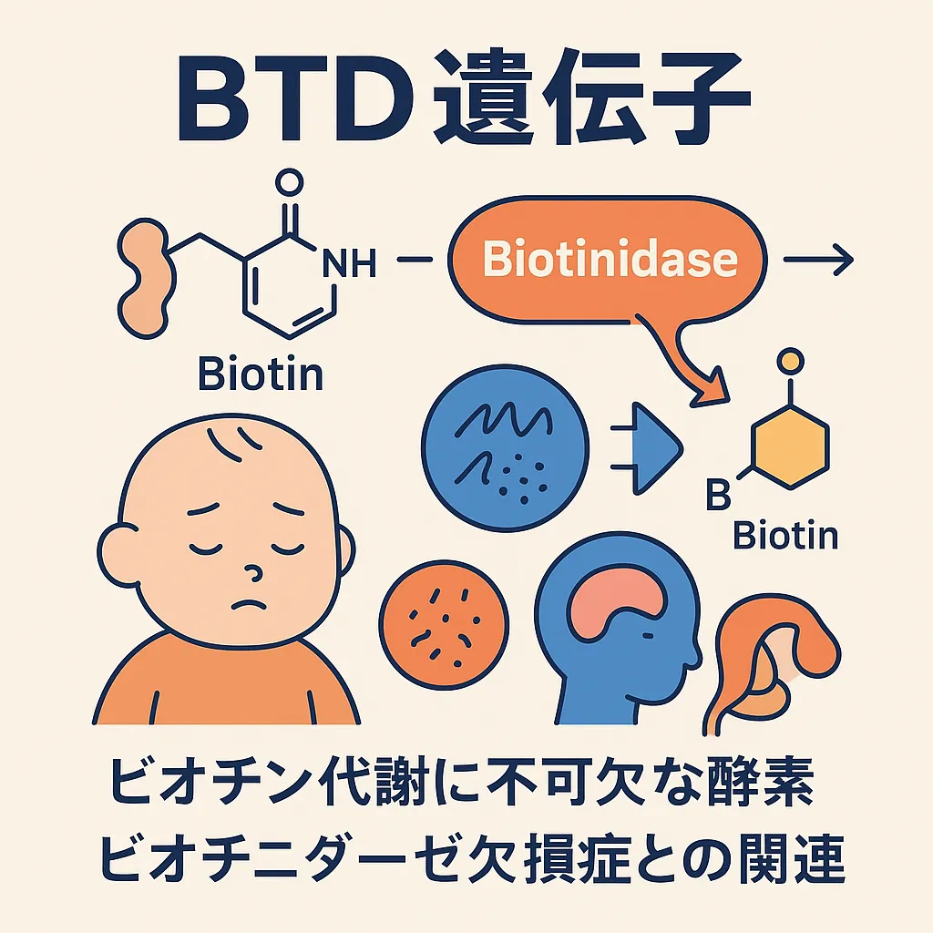 BTD遺伝子とビオチニダーゼ欠損症 - 保因者検査で分かることと遺伝性疾患予防 | 東京・ミネルバクリニック